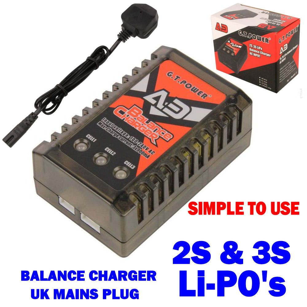 Lipo Charger for 2S 3S Battery (7.4V,11.1V) Fast Balance Charger EASY ...